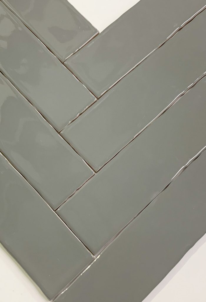 Wavy Edge Dark Grey Glossy 3×12 – Floors and Walls